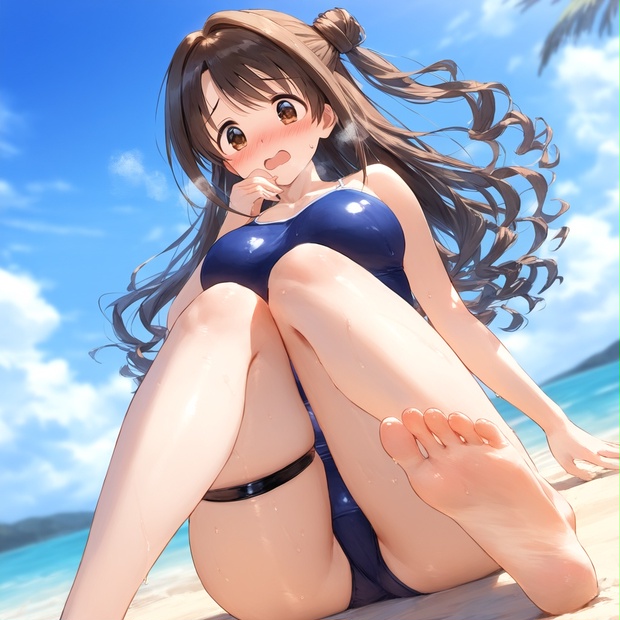 (島村卯月Shimamura Uzukiビーチswimsuit - ooaoo - BOOTH