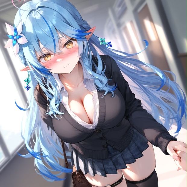 (雪花ラミィ)Yukihana Lamy学校教室制服 - ooaoo - BOOTH