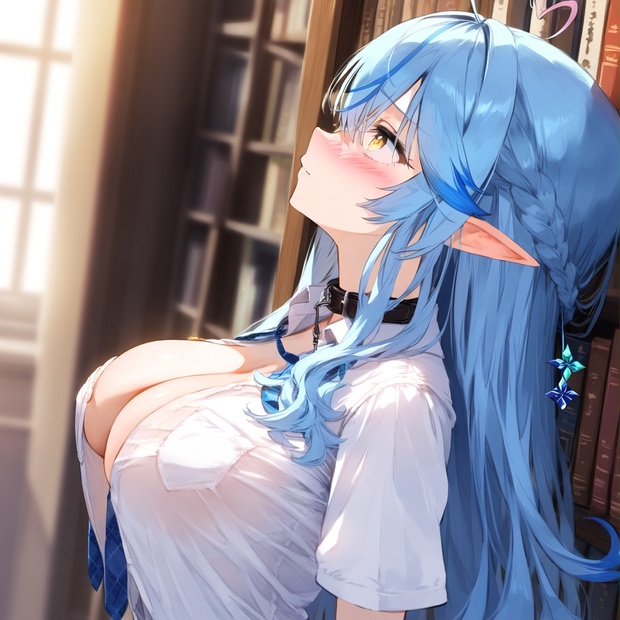 (雪花ラミィ)図書館セックス - ooaoo - BOOTH