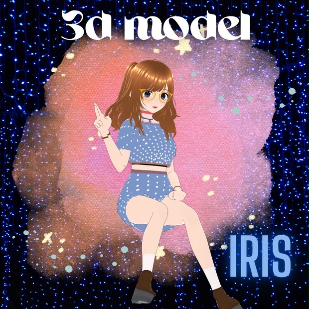 Original 3d model: Iris - YurikoMurez - BOOTH