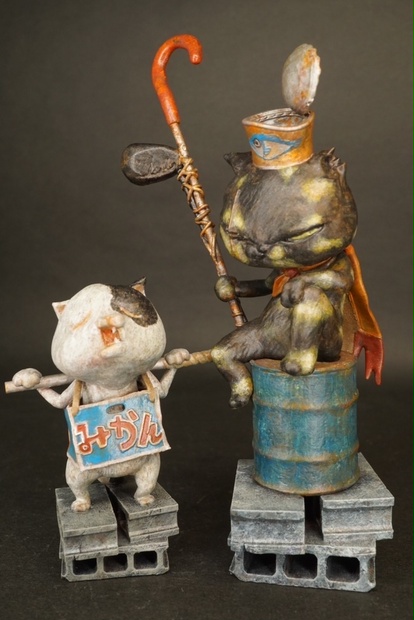 Dada屋オリジナルチェス駒「猫」勢力 キング・ポーンセット - dada屋 - BOOTH