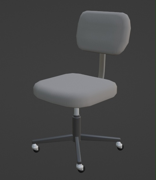 事務椅子（FBX、Blender3.6.0） - TecoMalu【テコまる】 - BOOTH