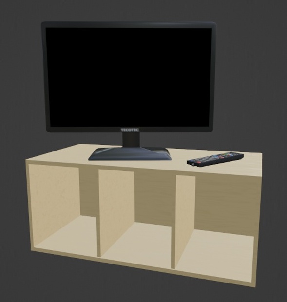 テレビセット（FBX、Blender3.6.0） - TecoMalu【テコまる】 - BOOTH