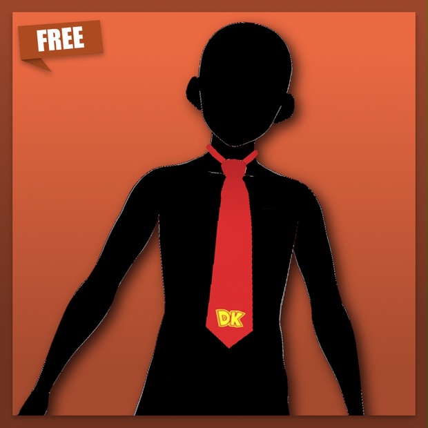 (VROID) Donkey Kong "simple" Necktie (long and short)🍌 - dangermv - BOOTH