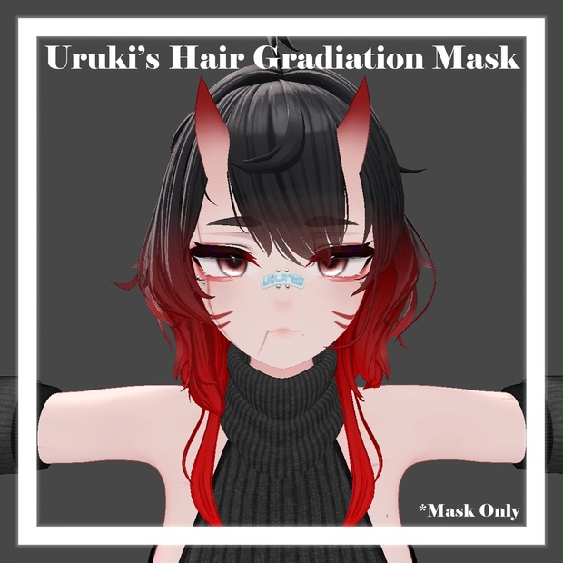 (ウルキ)Uruki's Hair Gradiation Mask - RuriVRChat - BOOTH