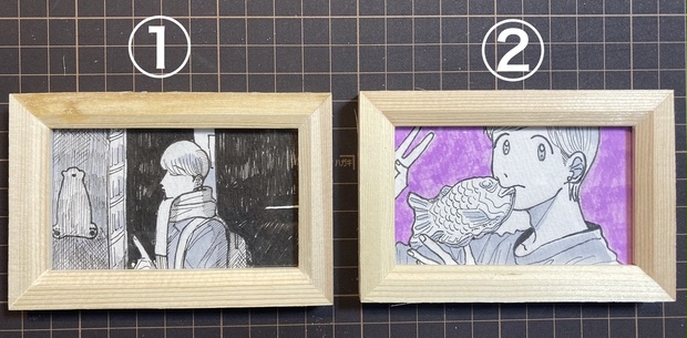 ①②(ドローイング) - nasuwo_tyan - BOOTH