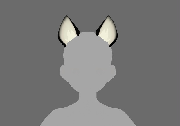 Cute little cat ears ( VRoid hair preset accessory) - KurukaShop - BOOTH