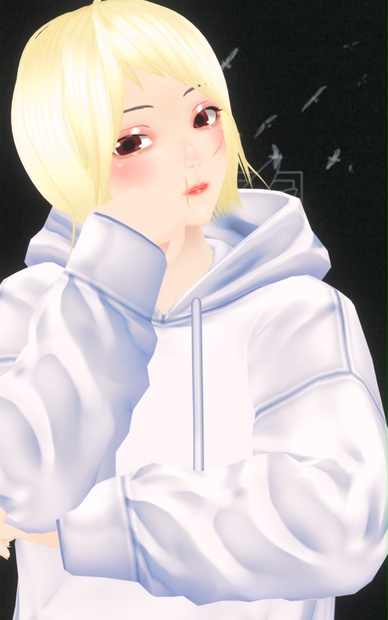 Vroid Simple Face Scars 化粧 - StrawberieMochi - BOOTH