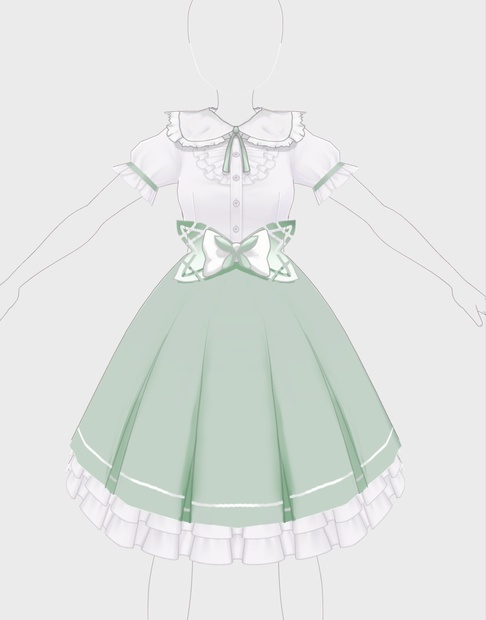 【vroid dress texture】DD001 - My island - BOOTH