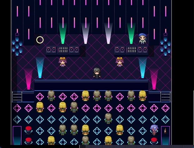 RPGツクールMV・MZ用 マップチップ・タイルセット02 『ナイトクラブ・SF・サイバーパンク・秘密基地・闇カジノ』 - qlsddc - BOOTH