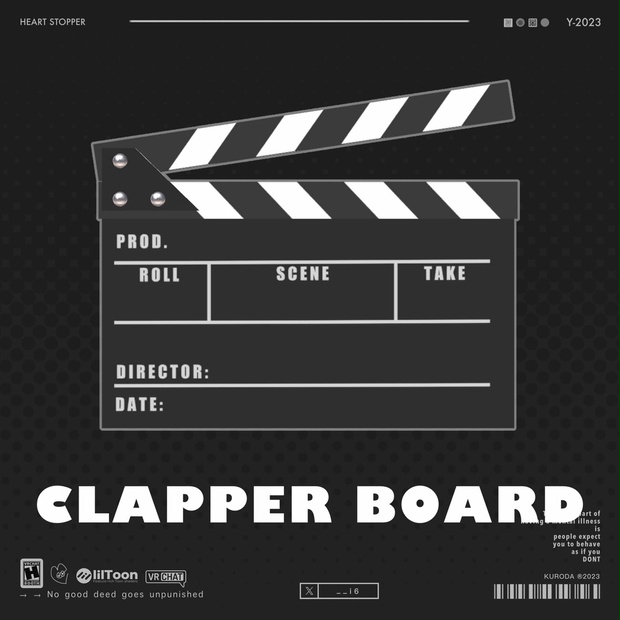 【FREE】CLAPPER BOARD - HEART STOPPER - BOOTH