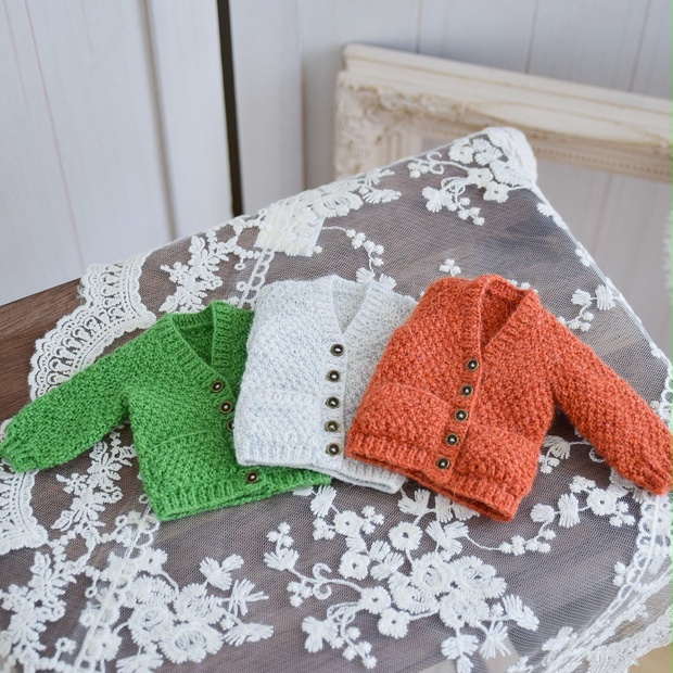 オーバーサイズVネックカーディガン - ドールニット POCHI HOUSE - BOOTH