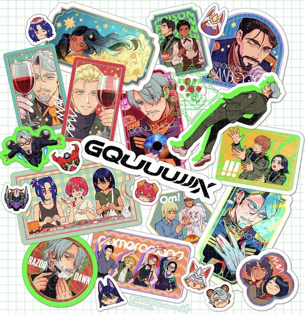 【GQX 𝗌𝗍𝗂𝖼𝗄𝖾𝗋 𝗌𝖾𝗍】GQX ステッカーセット - The intermission. - BOOTH