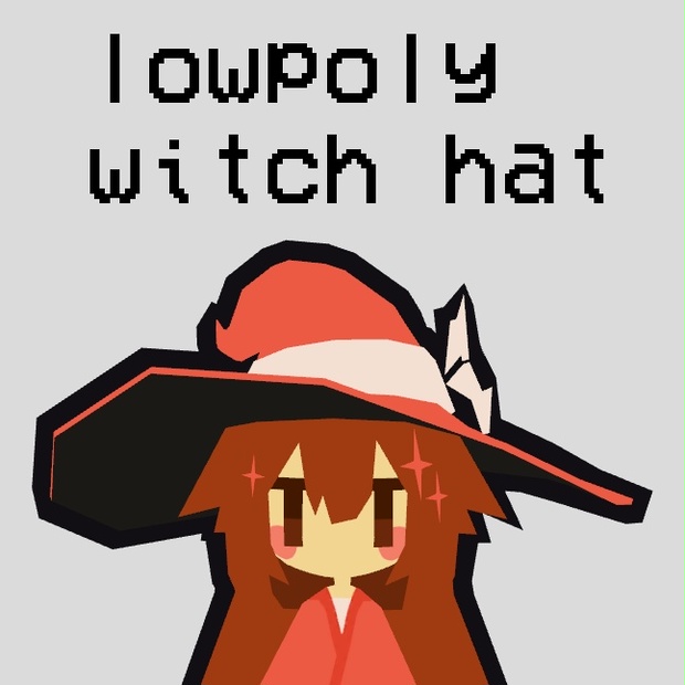 LowPoly Witch Hat - kablooeyy - BOOTH