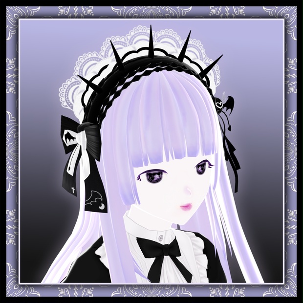 【VRoid】Spiked headband with lace「vampire thorns」 - Kyuuketsuki janai ...