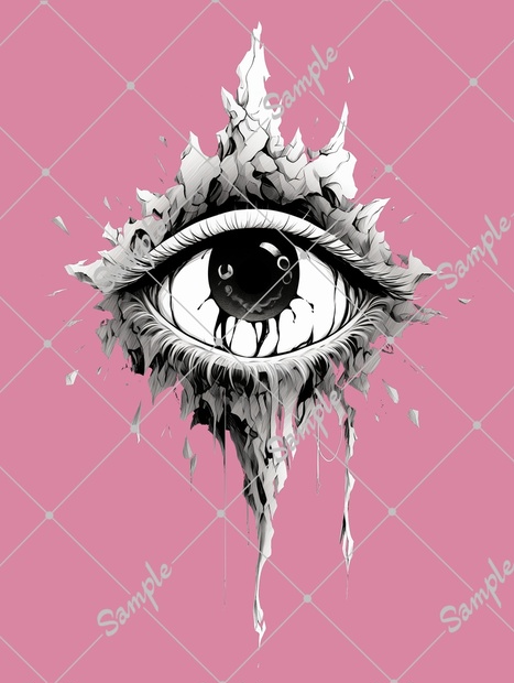 VRC用タトゥー素材 tatoo eye - VRCタトゥーショップ『赬徹』-Teitetsu- - BOOTH