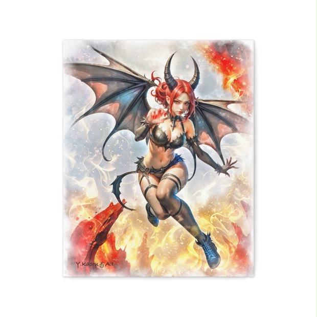 CCA74652art_Flame demon girl - vapor-magic - BOOTH