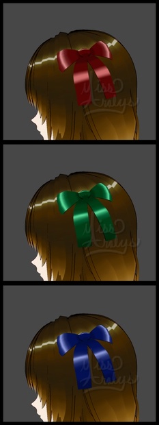 [Free] {VRoid} Puffy Side Bow - Miss Aralys Designs - BOOTH