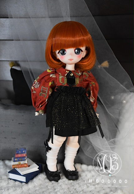 【25cmサイズ】ネクタイハーフパンツワンピース - #000000 NumberZero Shop - BOOTH