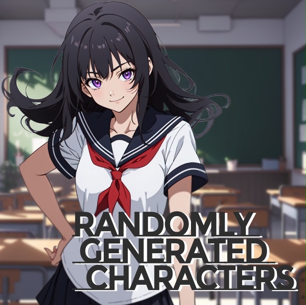 001 セーラー服少女【Randomly Generated Characters】 - T2AI - BOOTH