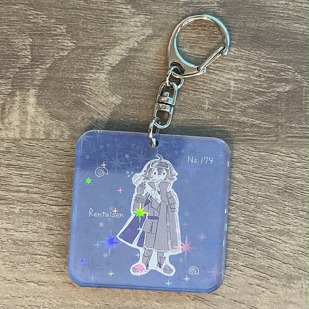 アクリルキーホルダー(50mm) - ゆきぎつね - BOOTH