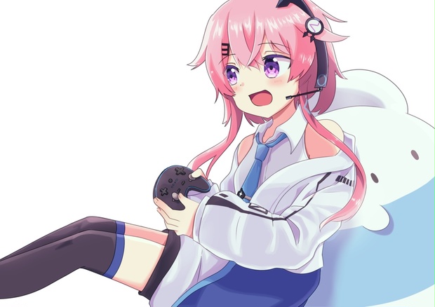 CeVIO AIフィーちゃん ゲーム配信サムネ用フリー画像 - U-Stella Inc. - BOOTH