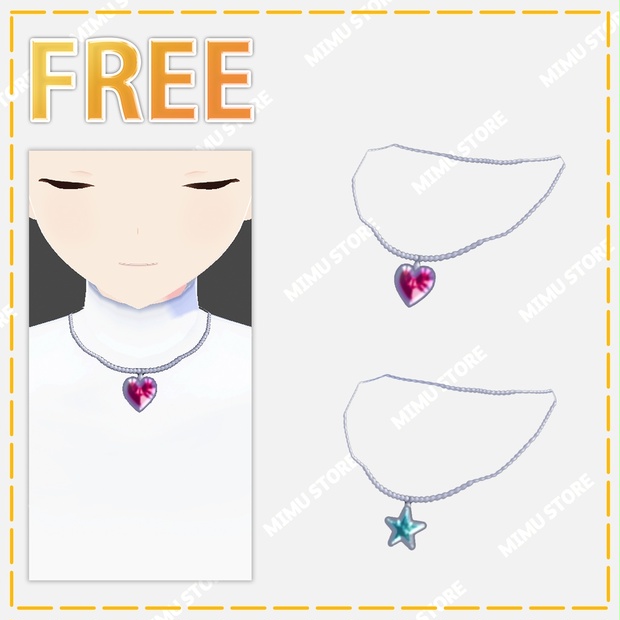 Vroidロングコート用ネックレス - MIMUSTORE - BOOTH