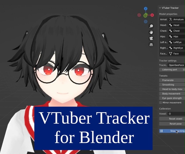VTuber Tracker for Blender addon - NueMedia Store - BOOTH