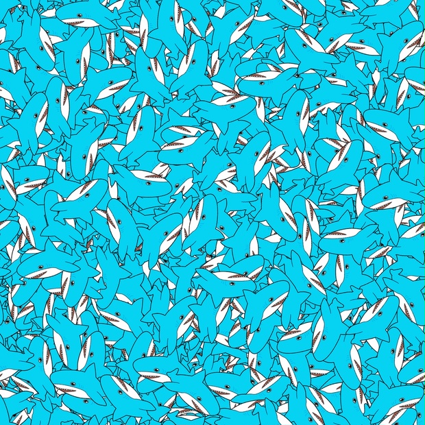 Blåhaj infinite pattern - miranda1000 - BOOTH