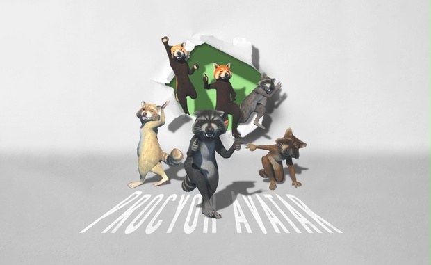 Procyon Avatar for VRChat - raccoon, red panda - Alex Lotor - BOOTH