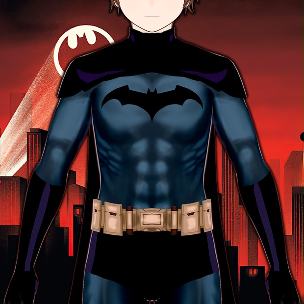 【VRoid】[UNISEX] Batman Costume Justice League Unlimited - 𝗡𝗢𝗦𝗧𝗔𝗟𝗚𝗜𝗔 ...