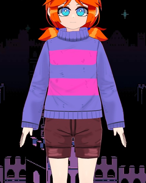 【VRoid】Frisk Costume Undertale - 𝗡𝗢𝗦𝗧𝗔𝗟𝗚𝗜𝗔 𝗦𝗧𝗢𝗥𝗘 - BOOTH