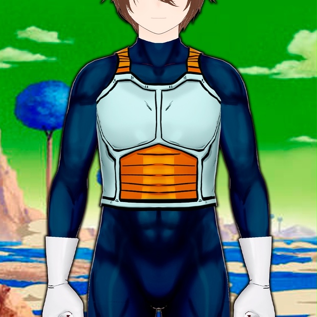 【VRoid】[UNISEX] Vegeta Costume - 𝗡𝗢𝗦𝗧𝗔𝗟𝗚𝗜𝗔 𝗦𝗧𝗢𝗥𝗘 - BOOTH