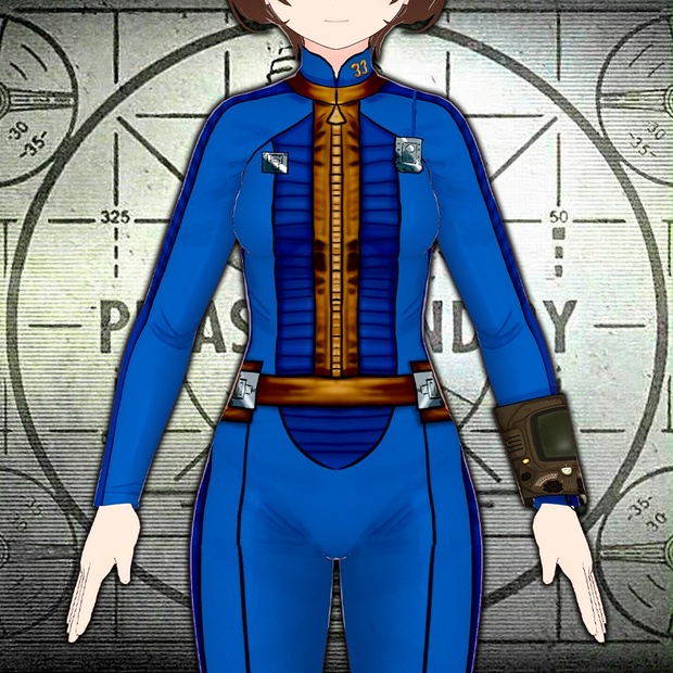 【VRoid】 Vault Costume Fallout - 𝗡𝗢𝗦𝗧𝗔𝗟𝗚𝗜𝗔 𝗦𝗧𝗢𝗥𝗘 - BOOTH