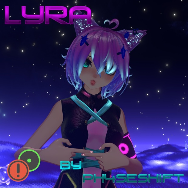 Lyra - Scratch asset VRC Avatar - ph4seshift - BOOTH