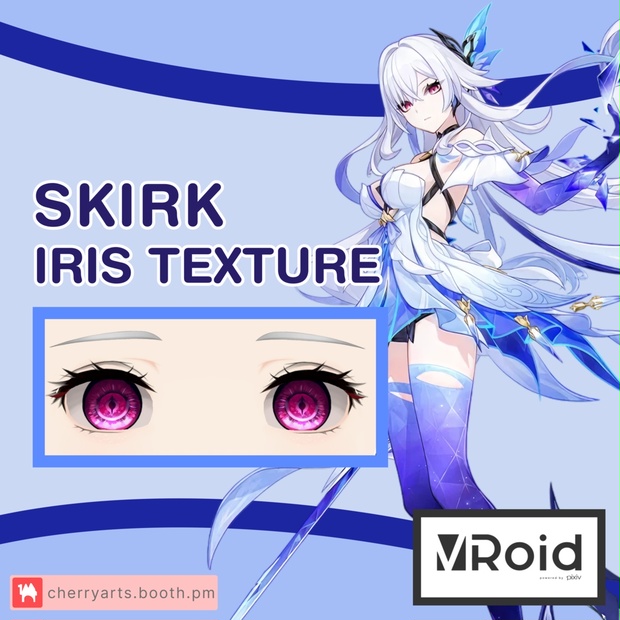 Skirk VROID Iris Texture | Genshin Impact VROID - cherryarts - BOOTH