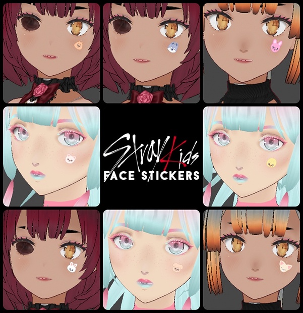 Face Stickers: Stray Kids SKZOO - VALORE - BOOTH
