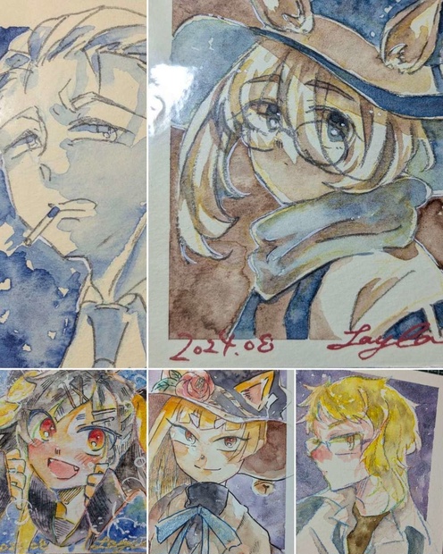 【COMITIA150】楽しく描いた水彩原画 - 2階のカドベヤ - BOOTH