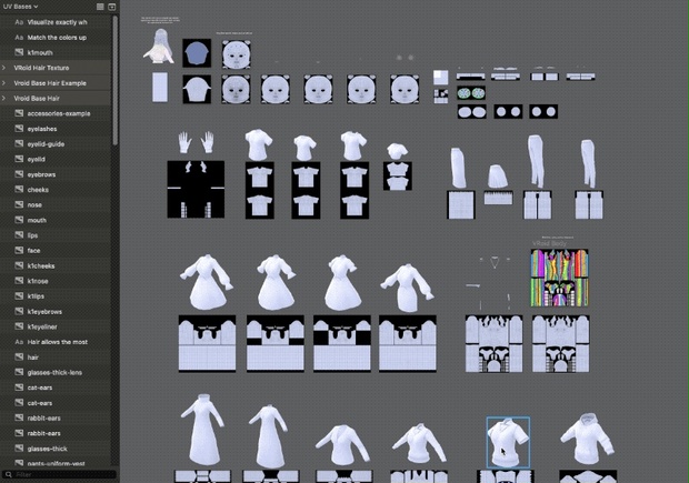 VRoid Deconstructed - CuteWaterBeary - BOOTH