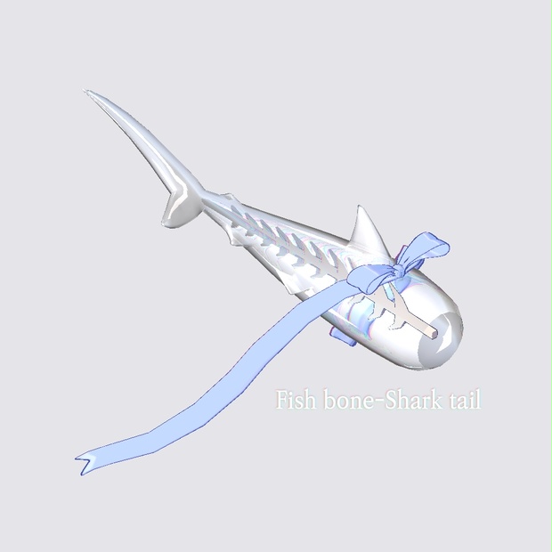Fish Bone Shark Tail - SloPace Shop - BOOTH