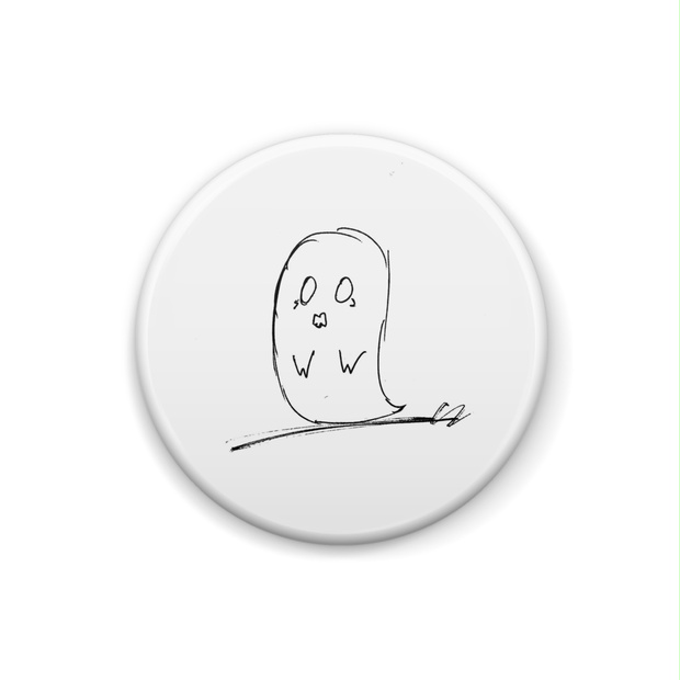 ユウレイ君缶バッチ - Otsuka Satoshi - BOOTH