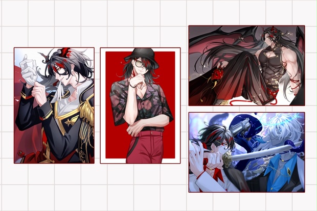 Vox Akuma ポストカードセット【非公式】 - しかにかなぼう - BOOTH