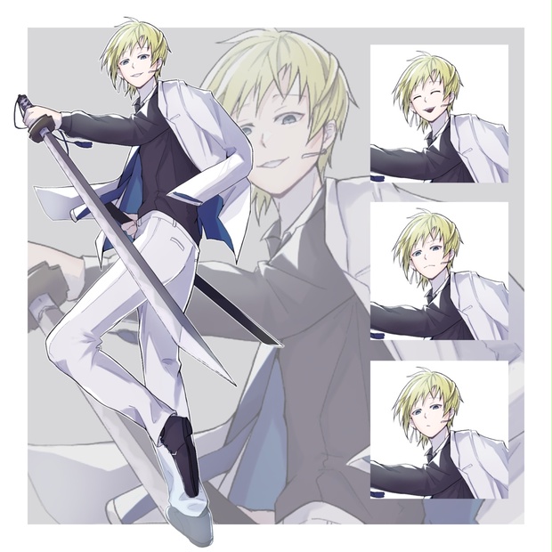 【無料/有料】立ち絵 刀_男性 - 9685 - BOOTH