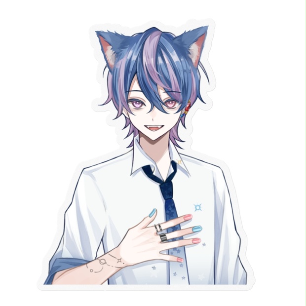 【Vsinger】カペラリゲル 猫耳カペリゲ ステッカー - カペラリゲルグッズストア - BOOTH