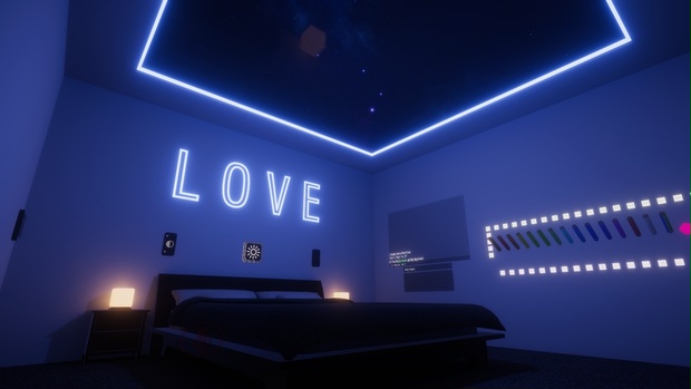 Night Sky Room 【SDK3 VRChat Ready】 夜空の部屋 - SajiSanSen - BOOTH