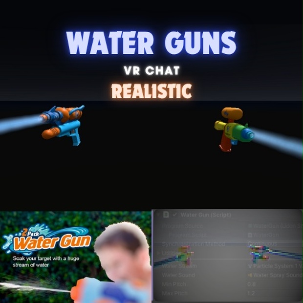 VRC Quest Water Guns - maticsworlds - BOOTH