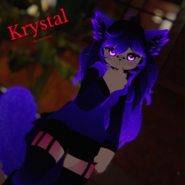 Krystal (Furry VRChat avatar) - joeypixel - BOOTH