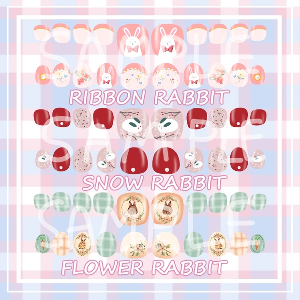 [MAYA] Nail art_The year of the raibbit - likeu - BOOTH