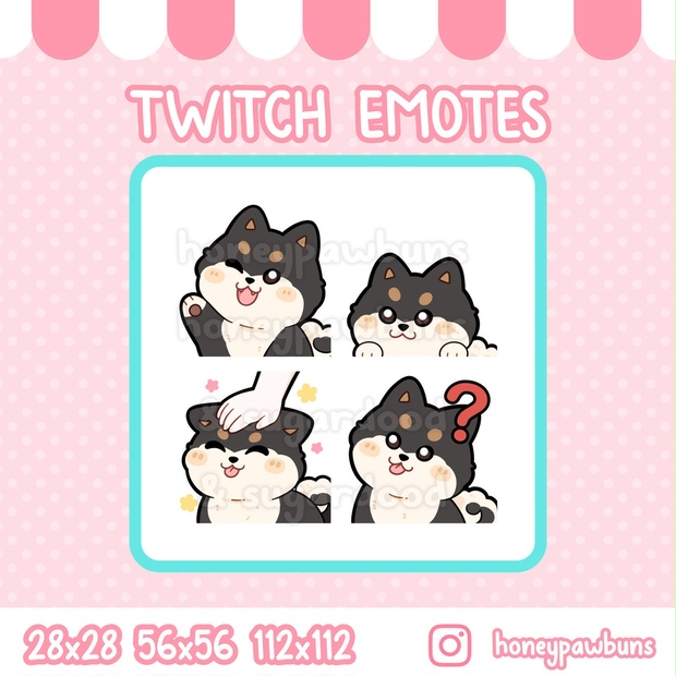 Twitch Emote Set & Single Emotes: Wave, Lurk, Head Pat, Confused ...