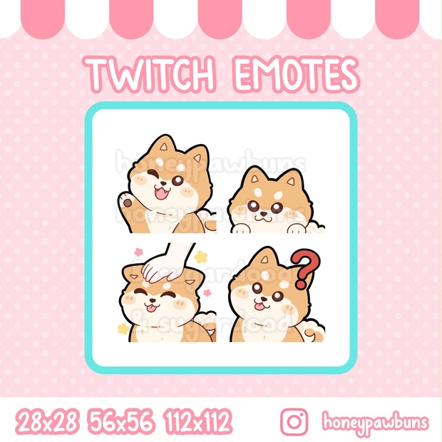 Twitch Emote Set & Single Emotes: Wave, Lurk, Head Pat, Confused ...